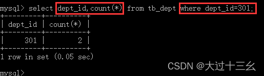 Mysql数据库 使用聚合函数查询第1关count 函数 Csdn博客