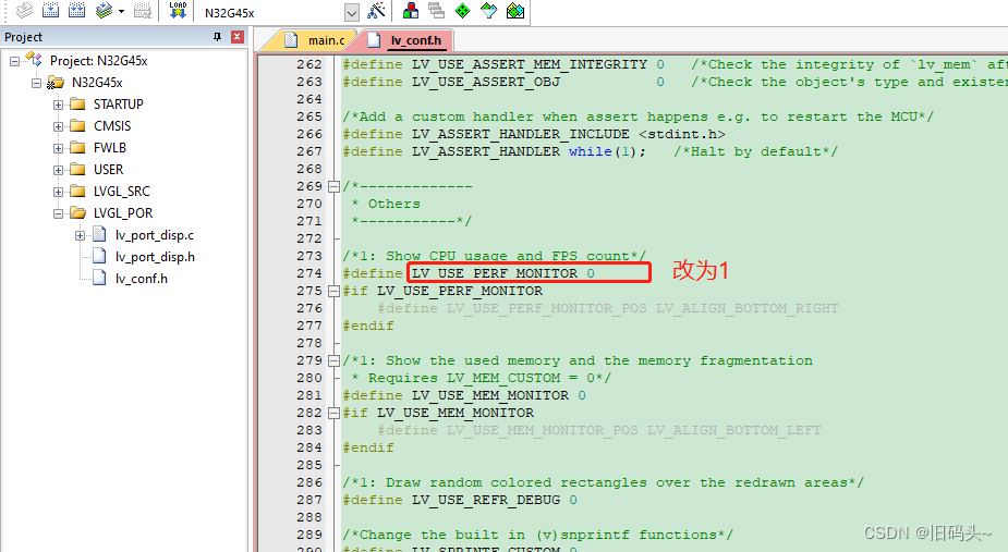 国民技术N32G45X移植LVGL8.3+ILI9488_n32g45 ili9488 lvgl-CSDN博客