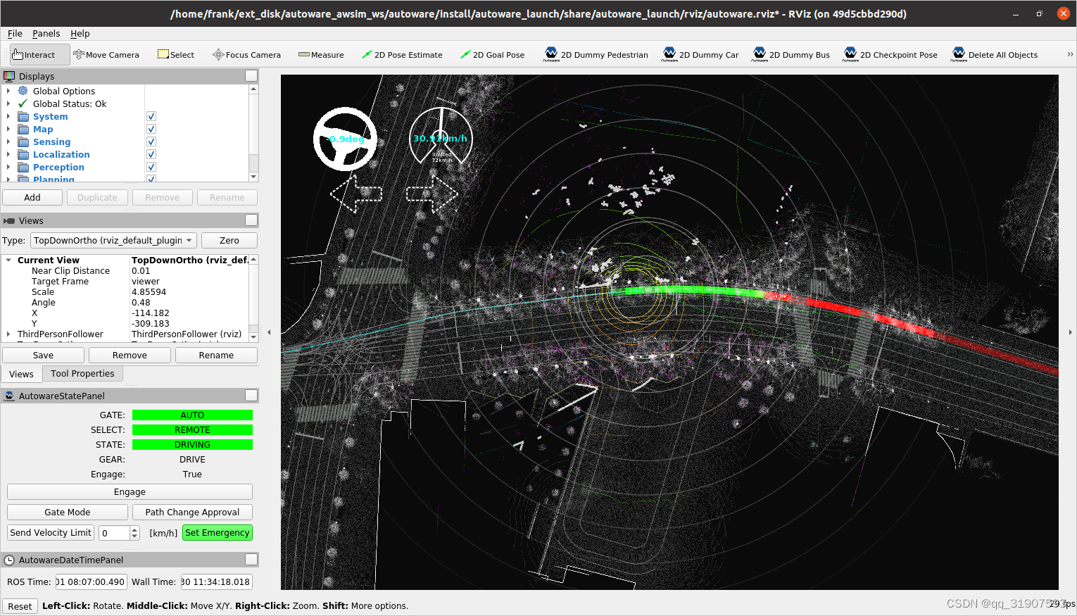 基于AWSIM实现Autoware docker内仿真运行-CSDN博客