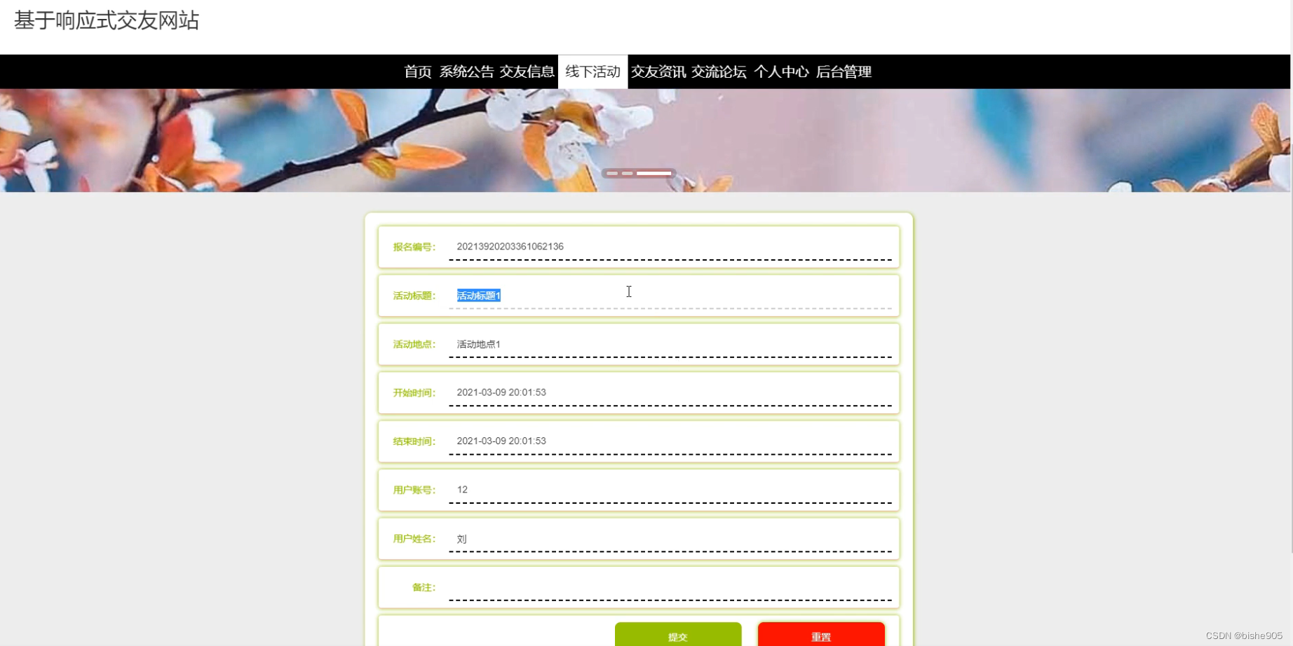 Java计算机毕业设计响应式交友网站(附源码、数据库)java Web 响应式网站 示例 Csdn博客