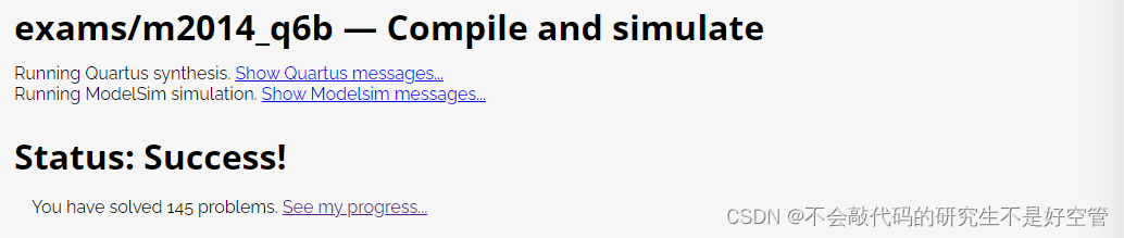 Verilog刷题hdlbits——examsm2014 Q6bverilogm2014 Csdn博客