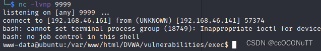 命令注入反弹shell_dvwa 反弹shell_ccOCONuTT的博客-CSDN博客