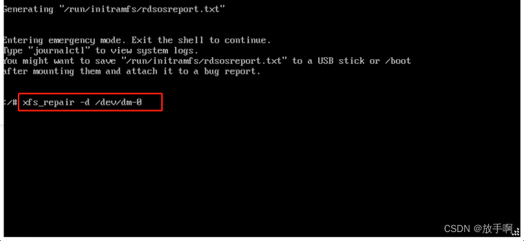 XFS (dm-0) I/O error问题修复_xfs dm-0-CSDN博客