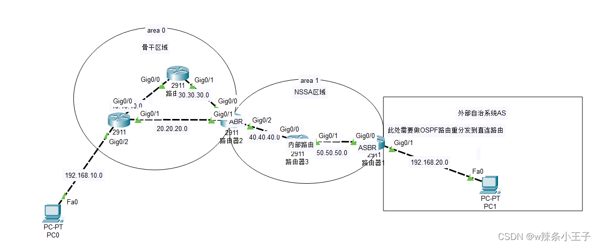交换机与路由技术-28-OSPF非纯末梢区域(NSSA)_nssa no-summary-CSDN博客
