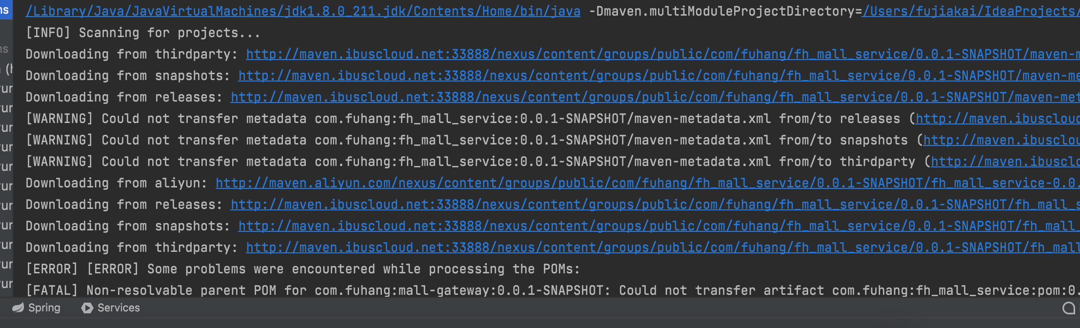解决IDEA编译项目一直报java: 找不到符号 符号: 方法 getUserId()异常_client error: invalid param. serverlist is empty,p ...