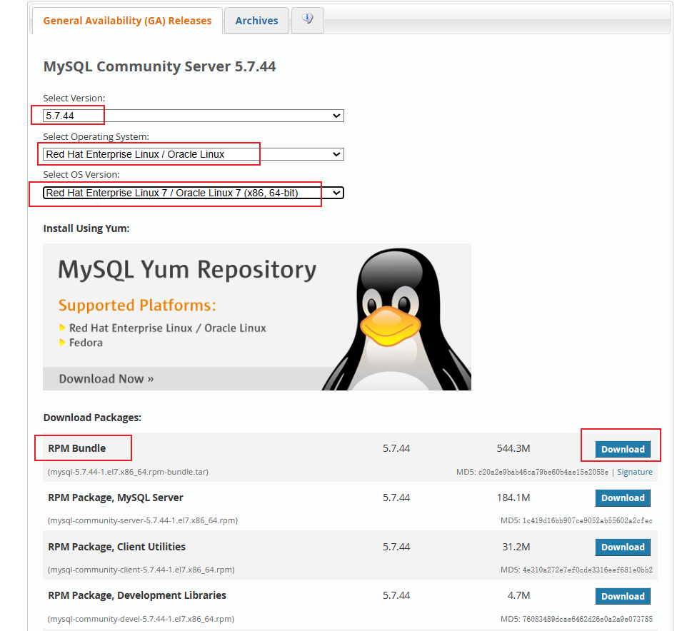 Linux环境Centos7安装MySQL5.7（rpm-bundle.tar）_mysql rpm 包-CSDN博客