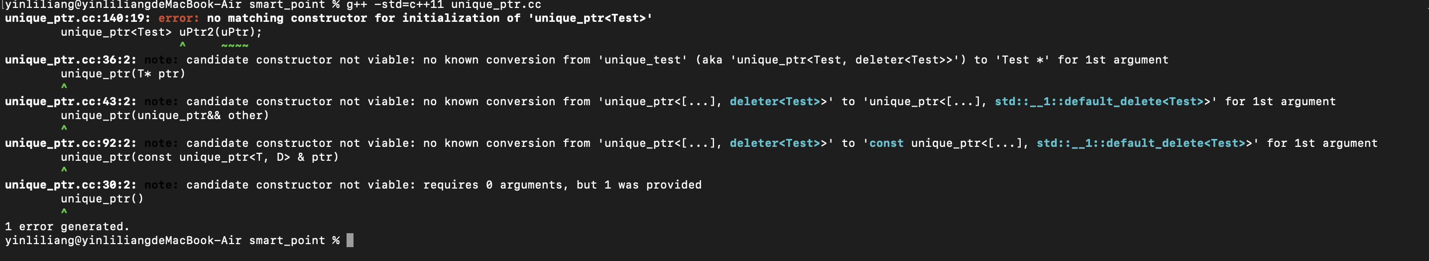 智能指针（smart point） unique_ptr，shared_ptr 详解，代码实现_smartpoint c++-CSDN博客
