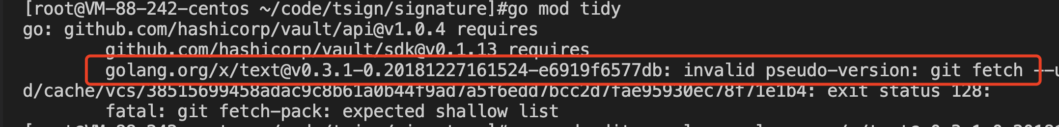 go mod invalid pseudo-version-CSDN博客