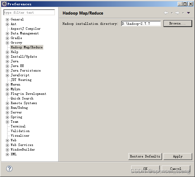 Eclipse4 4 Luna Hadoop Plugin 2 7 7 Jar Hadoop Eclipse Plugin 2 7 7 Jar Csdn博客