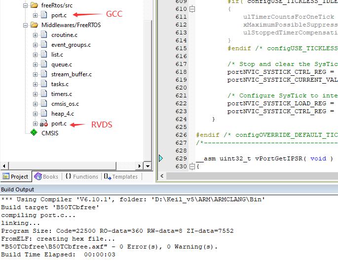 [FreeRTOS笔记1] STM32CubeMX FreeRtos错误_error:l6837e:illegal data mapping symbol found in -CSDN博客