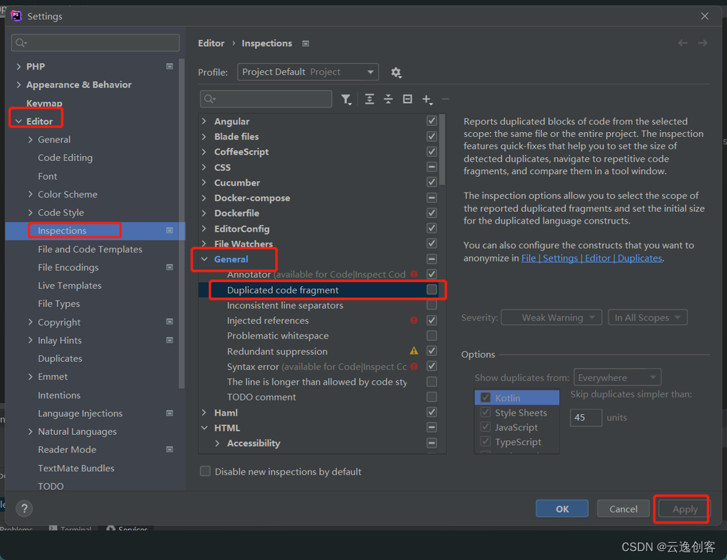 Phpstorm 去掉sql语句的背景色提示 Phpstorm怎么去掉高亮显示问题 Csdn博客