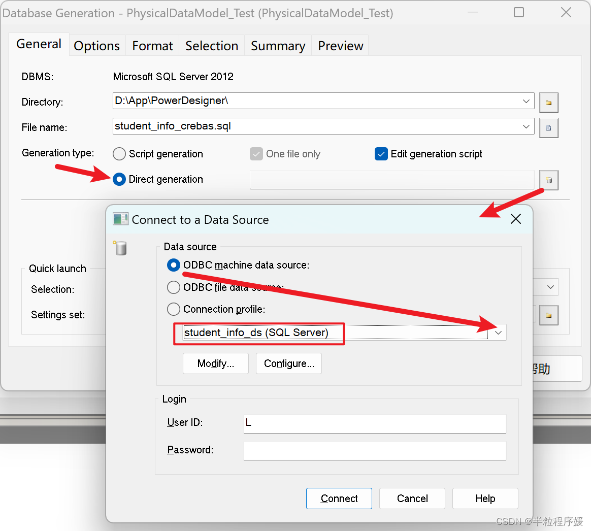 PowerDesigner的物理模型自动生成数据库表（SQL server）_powerdesigner生成数据库表-CSDN博客