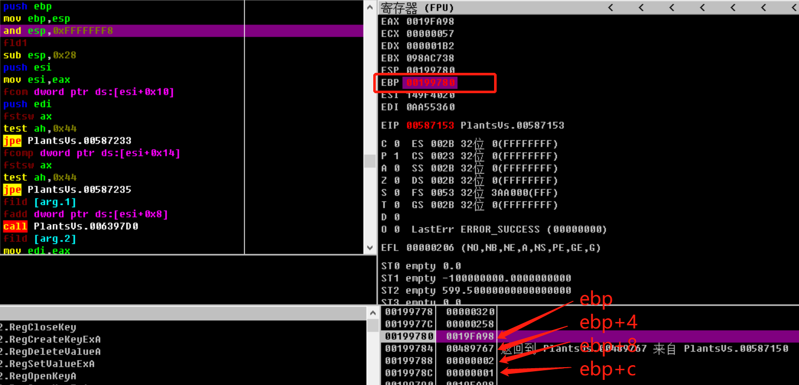 汇编中esp和ebp在函数栈空间的保存和变化 call的参数和局部变量的关系详解_push 是局部变量-CSDN博客