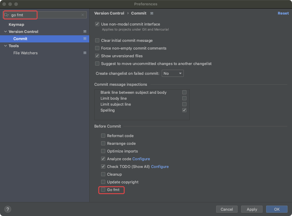 goland 取消commit时自动格式化_goland 关闭自动格式化-CSDN博客