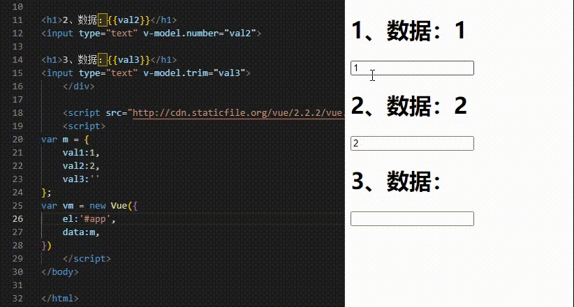 【vue】 五分钟就能看懂的vue数据双向绑定vue 多个input数据关联 Csdn博客