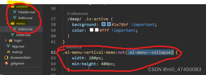 折叠效果 element 使用collapse_:class="{small:iscollapse}-CSDN博客