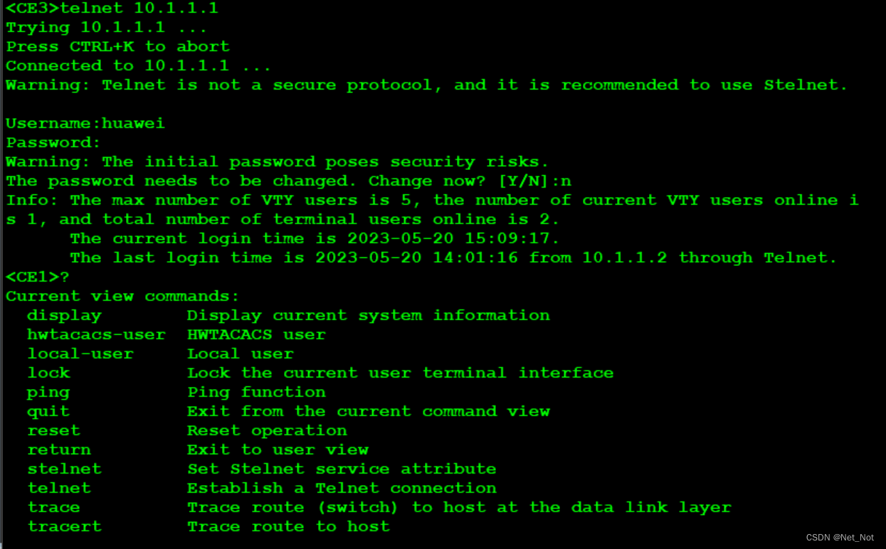 （SSH/Telnet）设备远程登录方式实际综合运用_protocol inbound ssh telnet-CSDN博客