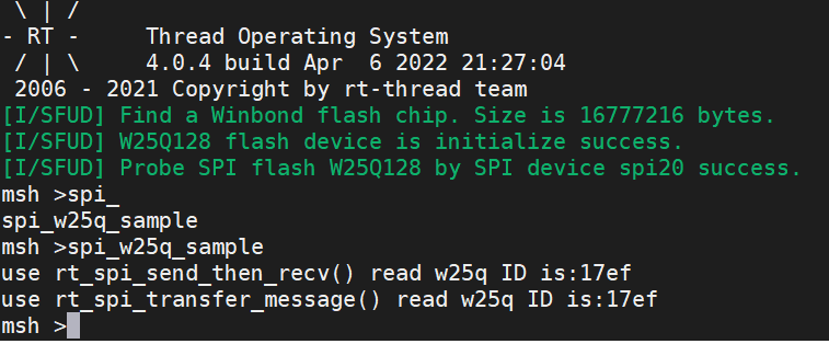 RT-thread SPI SFUD读写W25Q128-CSDN博客