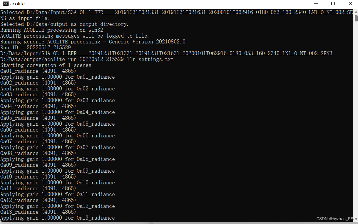 使用ACOLITE对OLCI影像进行大气校正+批处理_acolite大气校正-CSDN博客