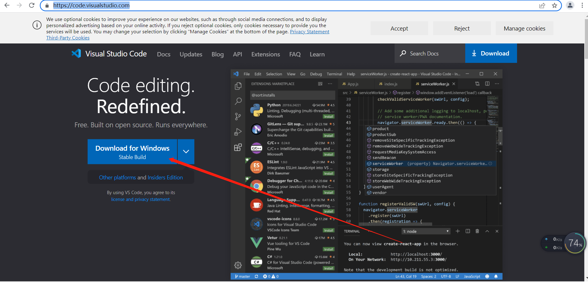 vscode下载慢的解决方法_vscodeusersetup-x64-1.65-CSDN博客