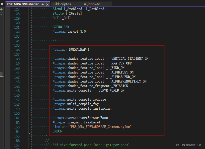 Unity Shader - Built-in管线下优化变体_shader变体优化-CSDN博客
