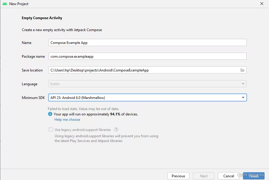 设置 Jetpack Compose 1.2.1_create a new empty activity with jetpack compose-CSDN博客