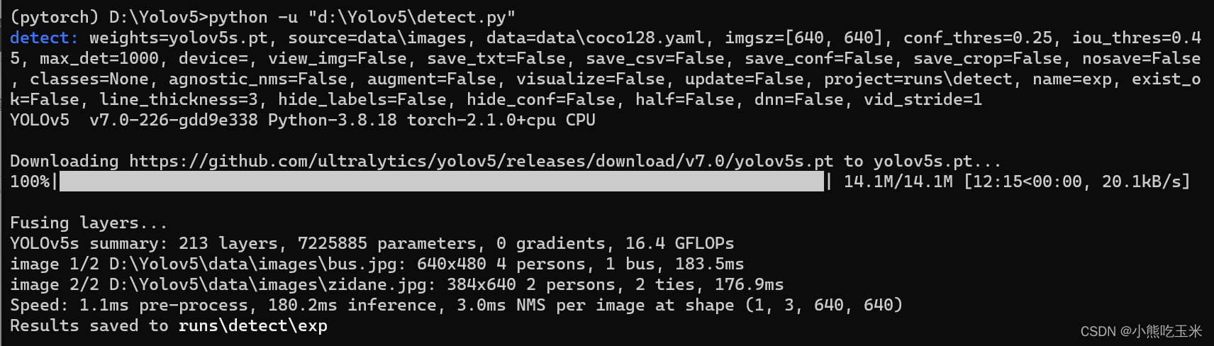 YoloV5入门学习_yolo对硬件的要求-CSDN博客