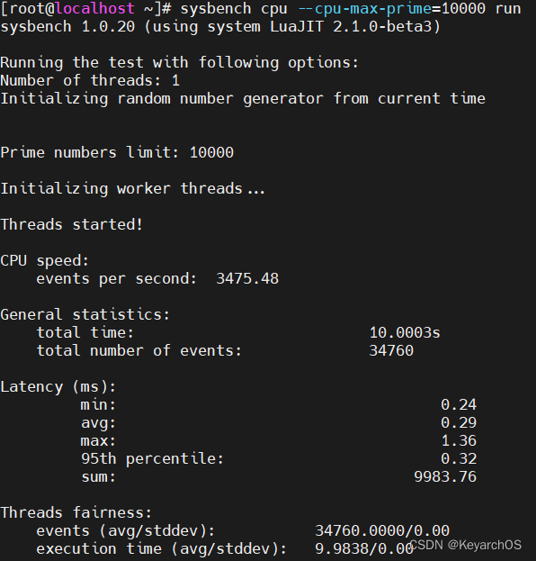 【KeyarchOS】sysbench 测试工具的安装与使用_sysbench安装-CSDN博客