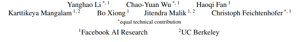 论文速读：FAIR 最新 ViT 模型 改进多尺度 ViT --- Improved Multiscale Vision Transformers_fdvit: improve the ...