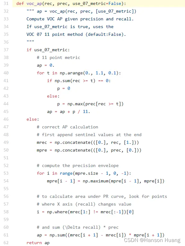 目标检测算法的评估指标：mAP定义及计算方式_map评价指标-CSDN博客