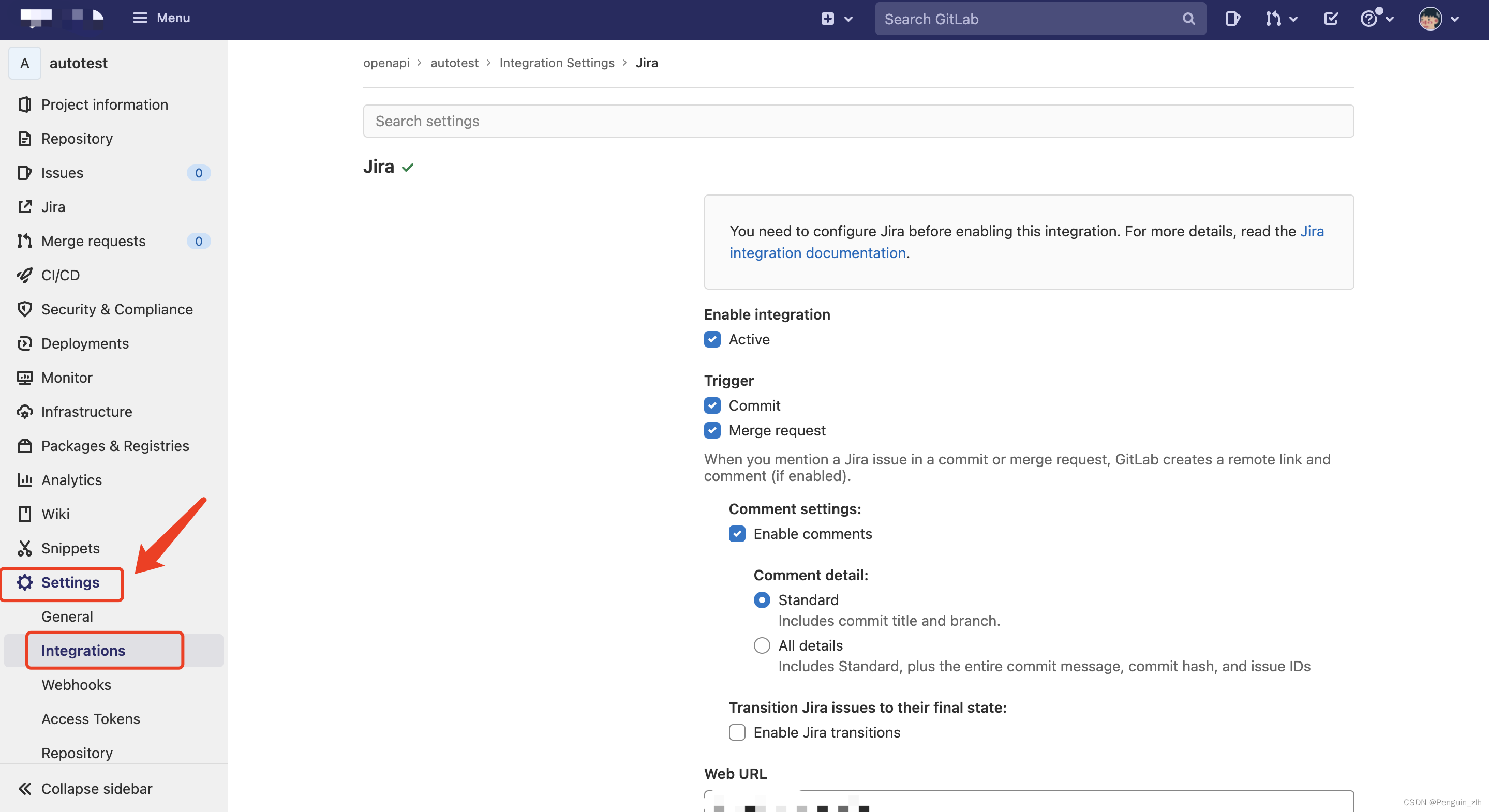 【GitLab和Jira集成】GitLab中集成Jira_jira gitlab 自动化-CSDN博客