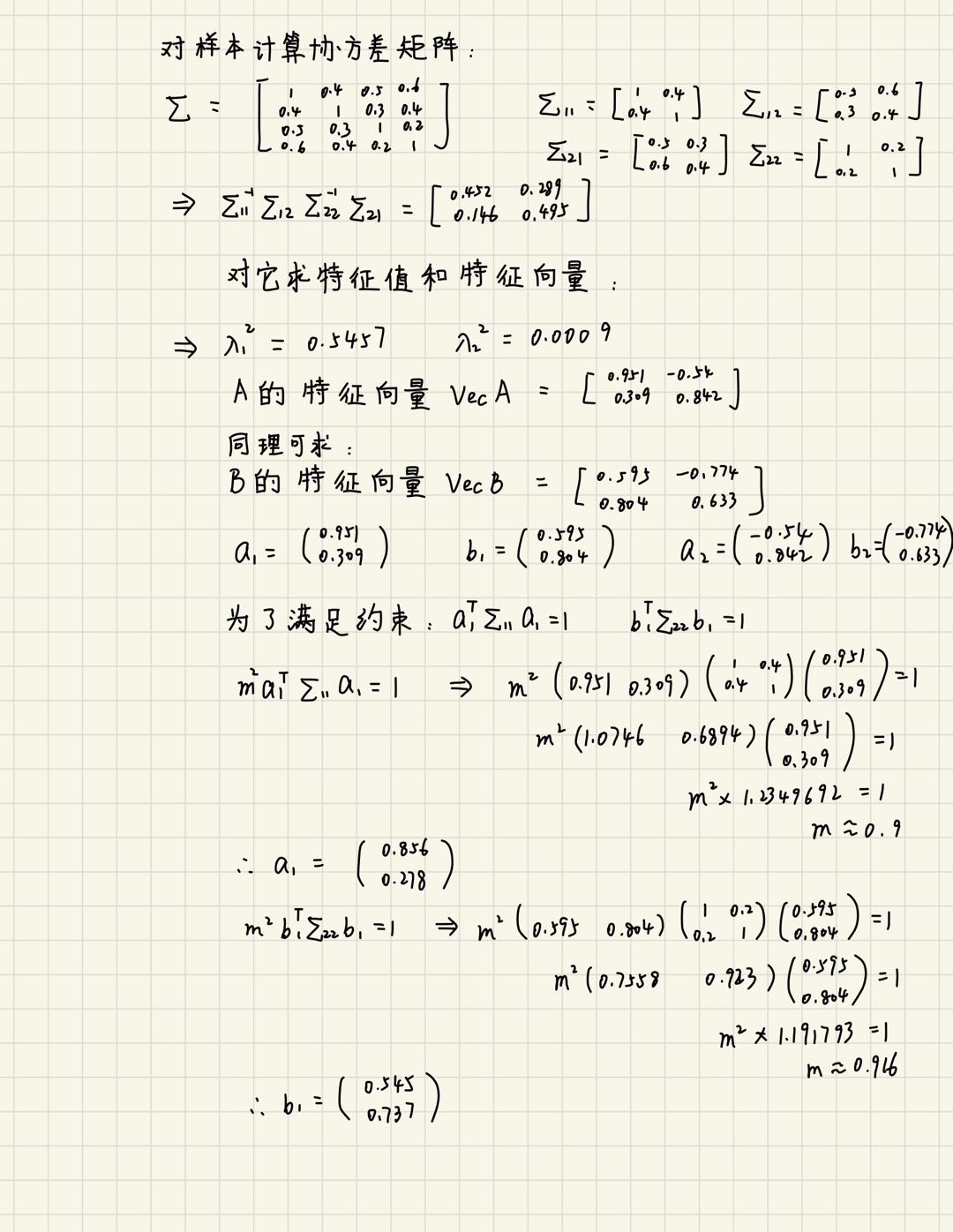 典型相关分析（CCA）原理及例子_相关分析的典型举例-CSDN博客