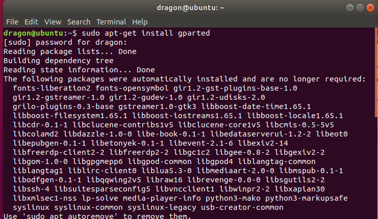 【Linux】虚拟机 Ubuntu sudo指令实现Gparted安装和 dsv/sda1 内存扩展_sudo gparted-CSDN博客
