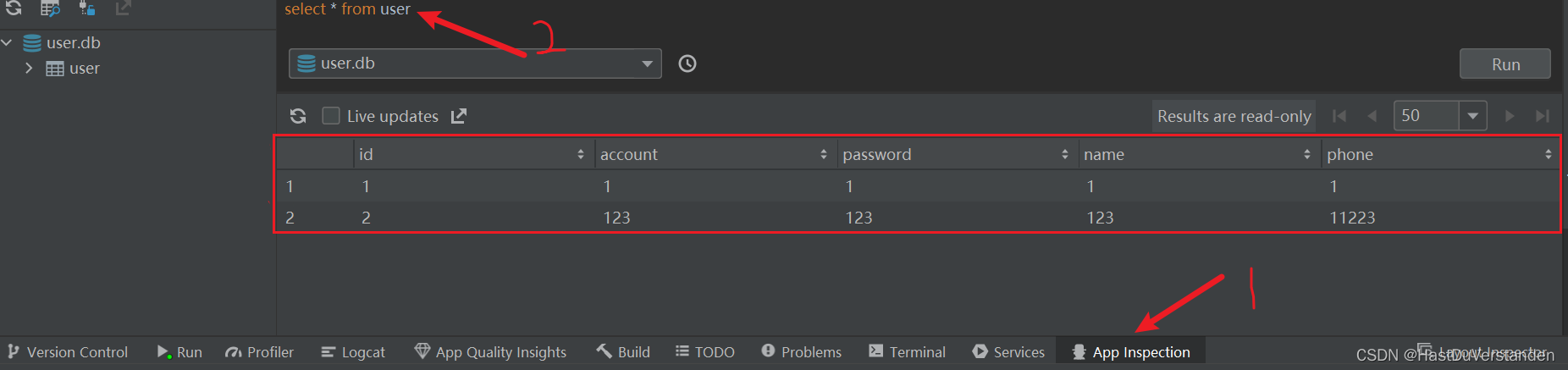 将个人信息存储到SQLite数据库，完成注册_将注册信息写入数据库-CSDN博客