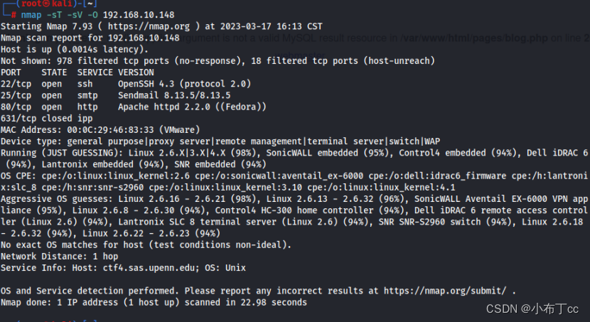 LampSecurityCTF4靶场练习_lampsecurity-ctf4-CSDN博客