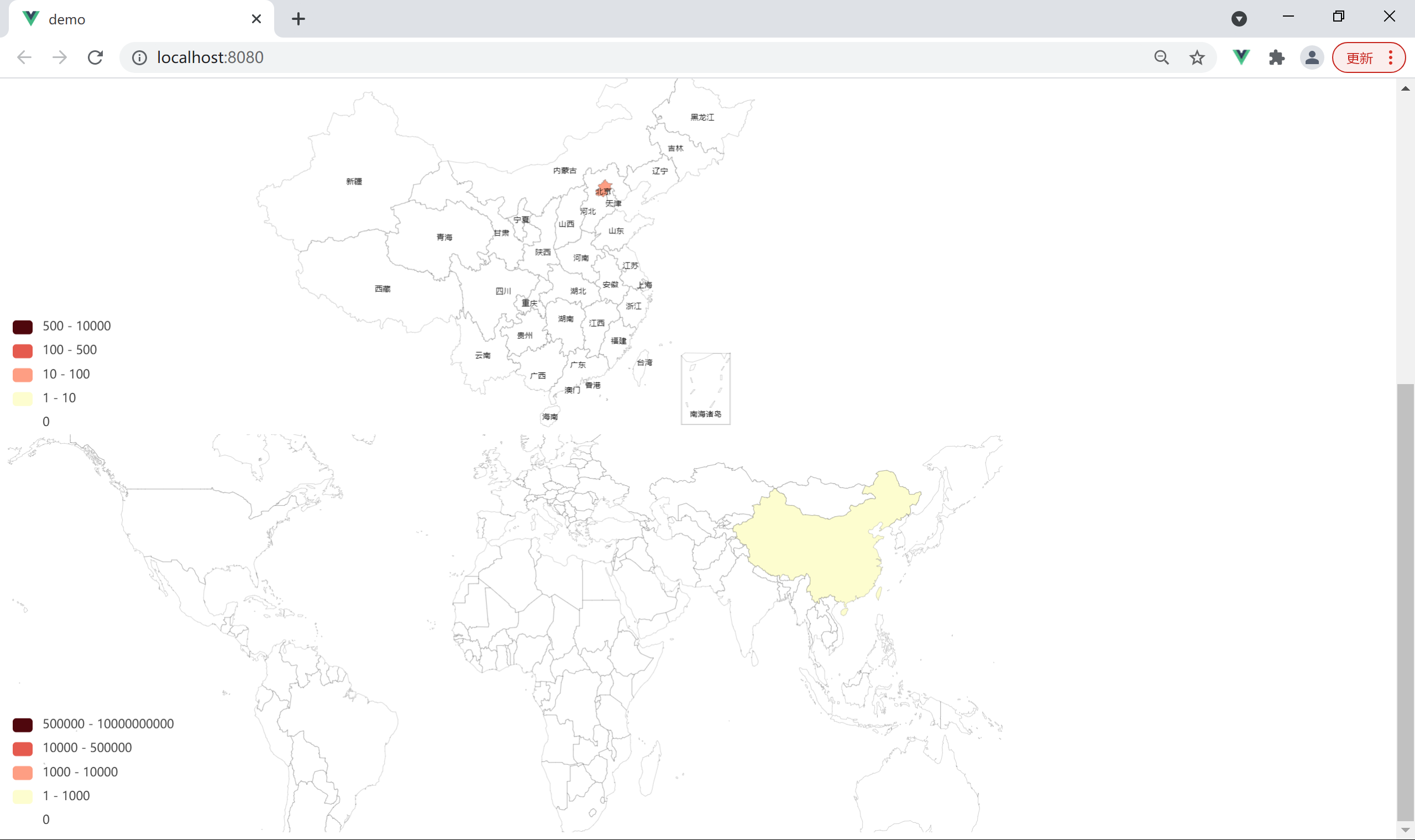 【echarts实现】中国地图 And 世界地图echarts世界地图js文件 Csdn博客 