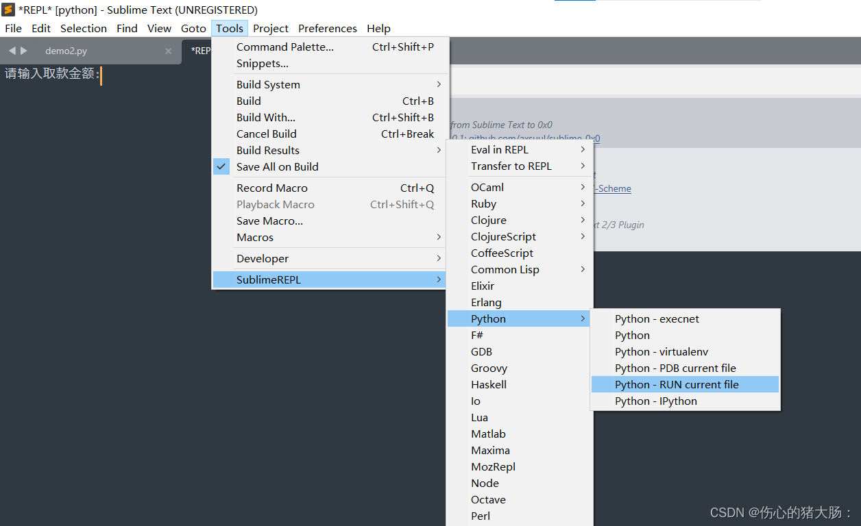stublime text调试input()函数的设置_sublime使用input函数-CSDN博客