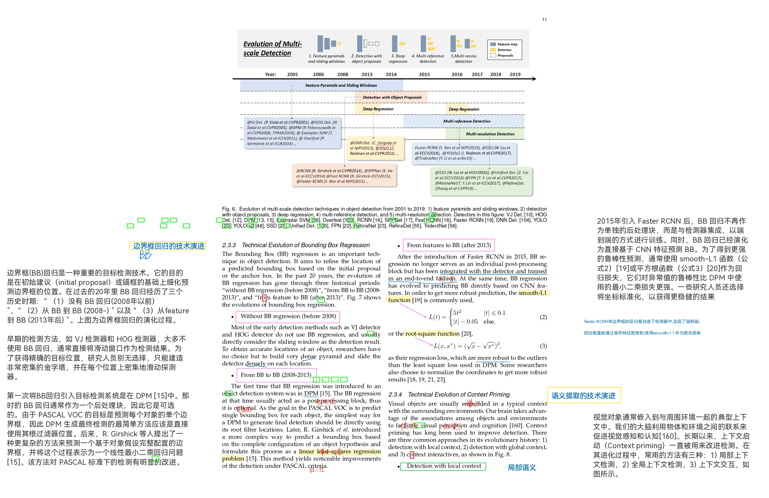 笔记：目标检测二十年综述Object Detection in 20 Years: A Survey中英对照翻译、重点标注及关键词翻译 ...