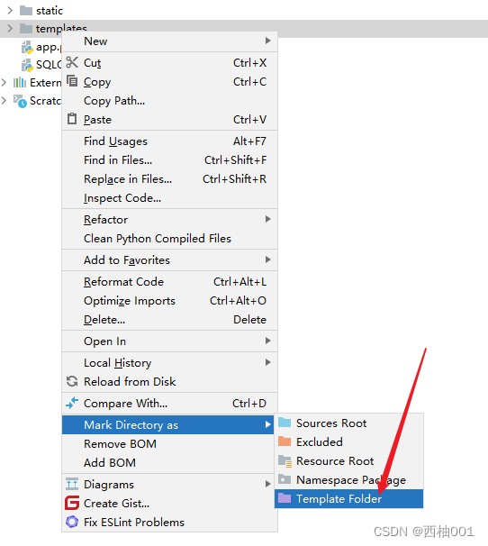 Pycharm Flask项目不能加载模板文件 提示template files not found 怎么办？_flask render_template找不到资源-CSDN博客