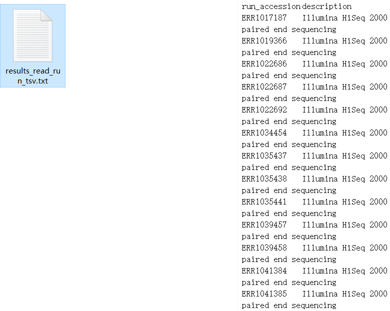 从EBI中ENA数据库下载原始数据accession的详细信息以及序列-CSDN博客