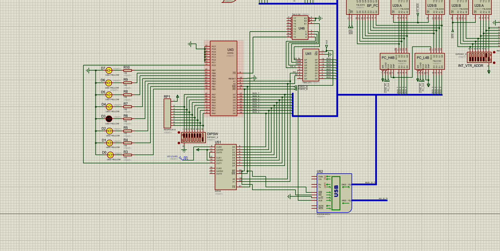 微程序CPU+8253+8255实现流水灯_8253实现1秒定时-CSDN博客
