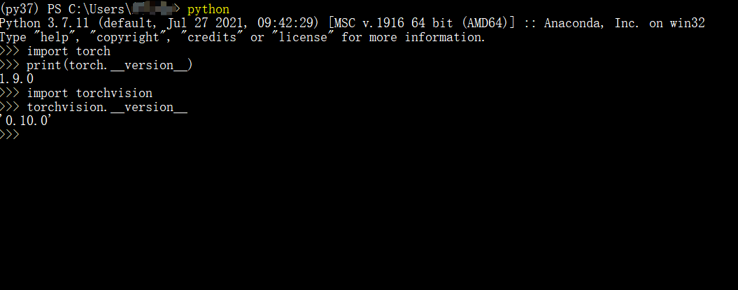 pytorch和torchvision安装、卸载、版本查看_卸载torchvision-CSDN博客
