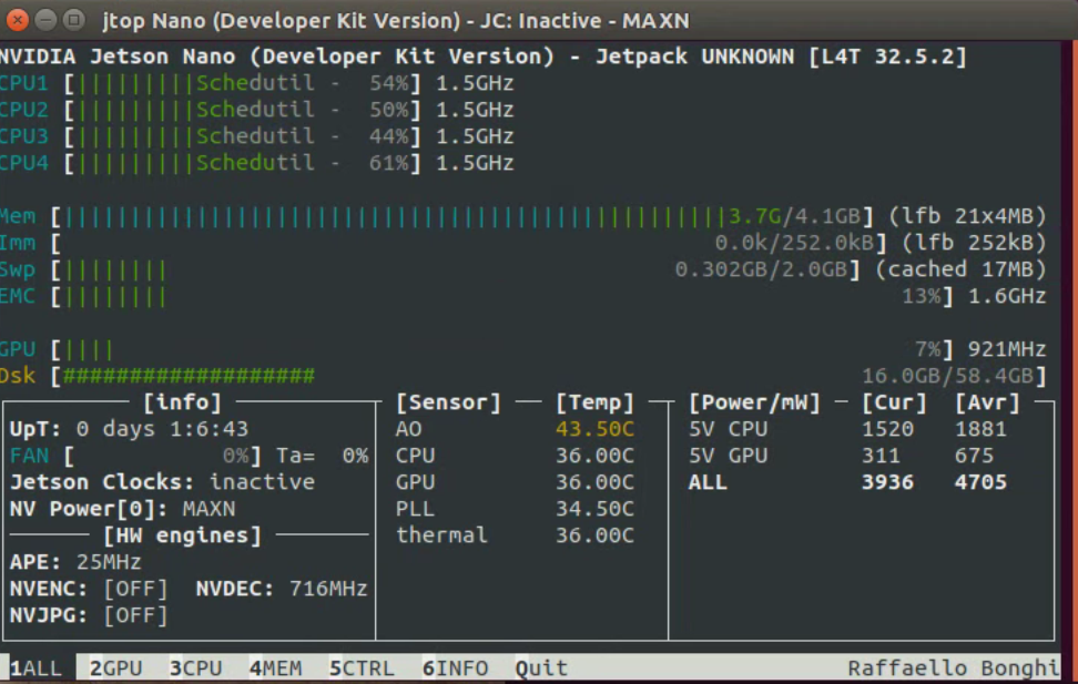 Jetson nano温度实时观测_jtop如何实时获取传感器温度-CSDN博客
