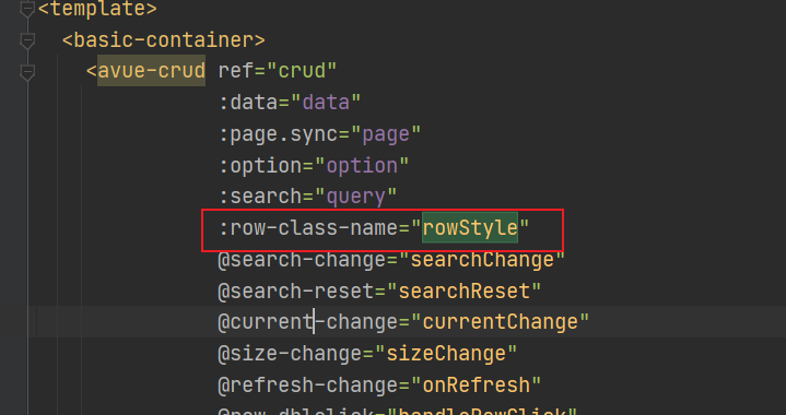 avue给一些行设置特殊背景颜色_avue row-class-name-CSDN博客