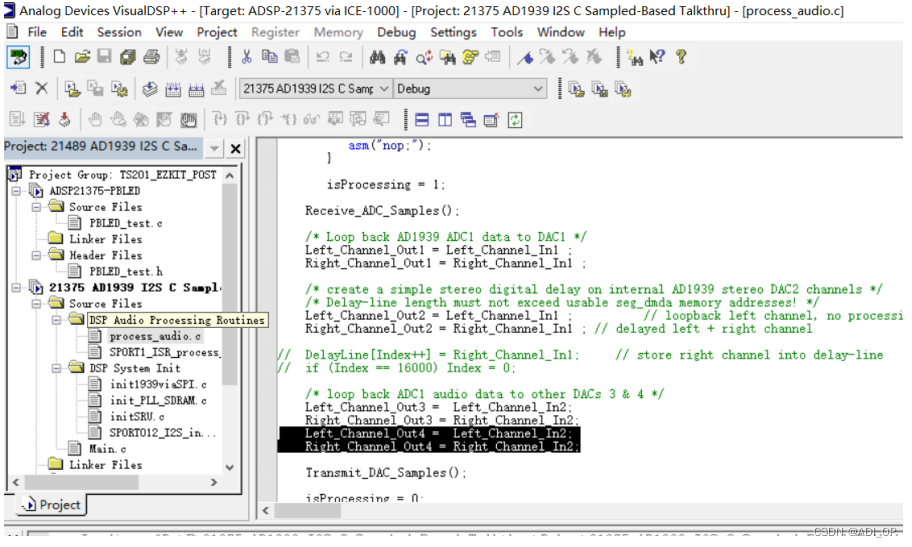 ADSP-21375的开发详解（二）用Visual DSP++软件来调试程序_dsp一般用什么软件-CSDN博客