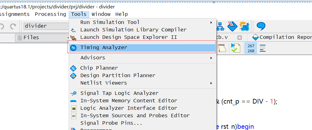 Quartus Timing Analyzer简单使用_timing analyzer使用实例-CSDN博客