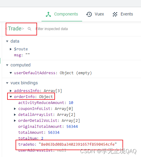 Vue项目中常见问题(55)提交订单、获取订单号、展示支付信息_vue商城订单怎么获取商品信息_学无止境QAQ的博客-CSDN博客