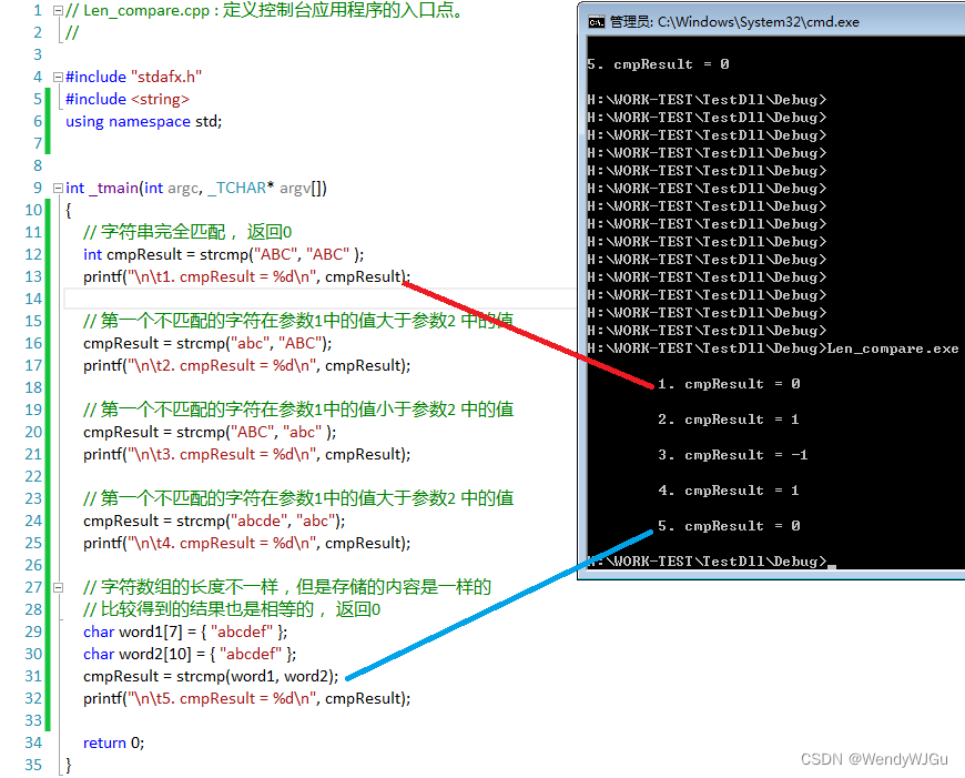 C风格字符串比较strcmp和string类字符串比较 Cppstring比较 Csdn博客