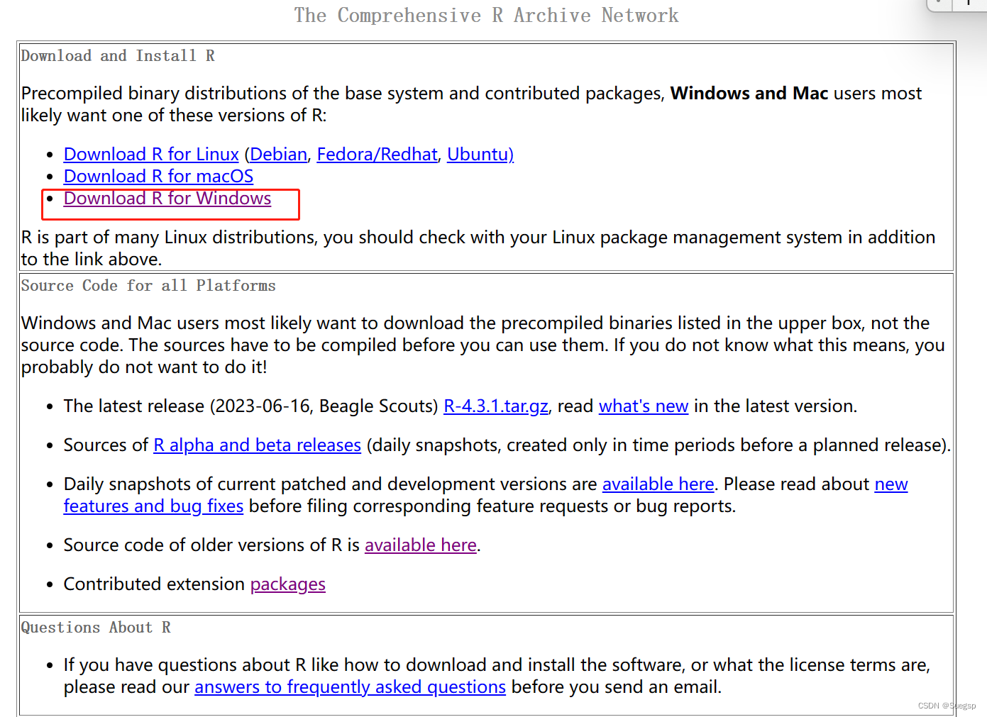 如何下载各种版本的R语言_r语言下载-CSDN博客